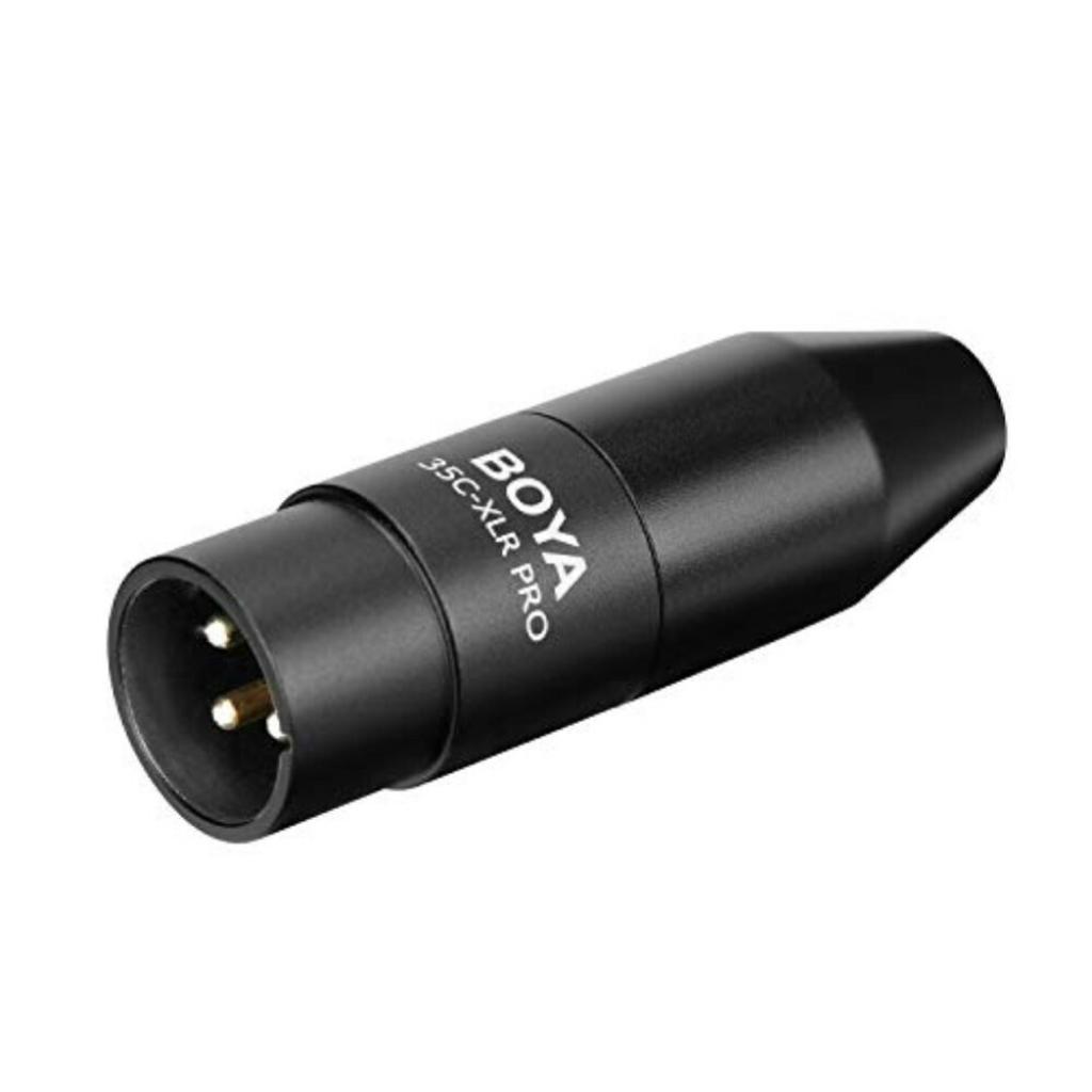 BOYA XLR adapter to use 3.5mm microphones with phantom power BOYA-35C ...