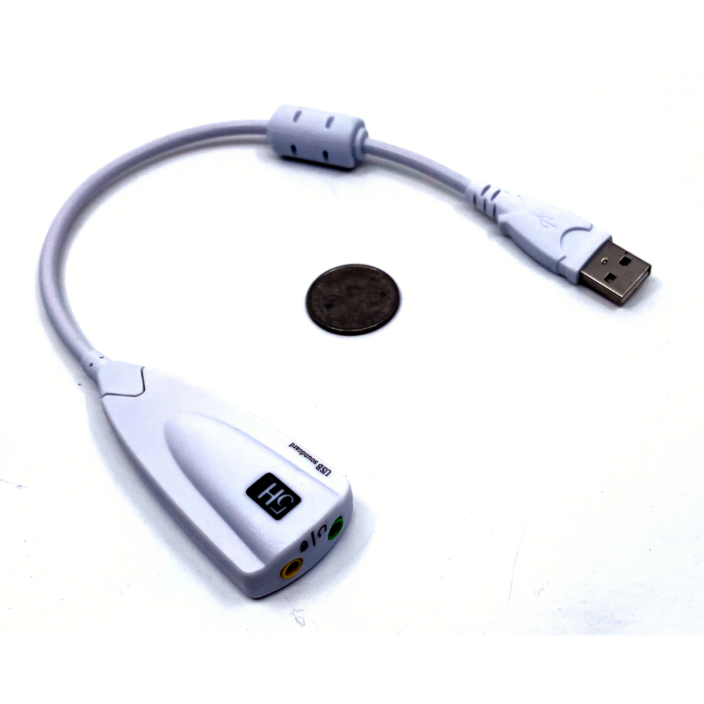 Closeout! USB sound adapter with microphone jack, headphone jack and ...